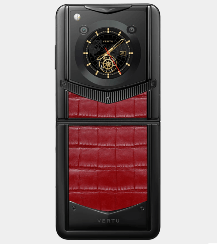 Vertu Ironflip Flame Red Alli Bes Fee Alligators Skin - HPC Luxury