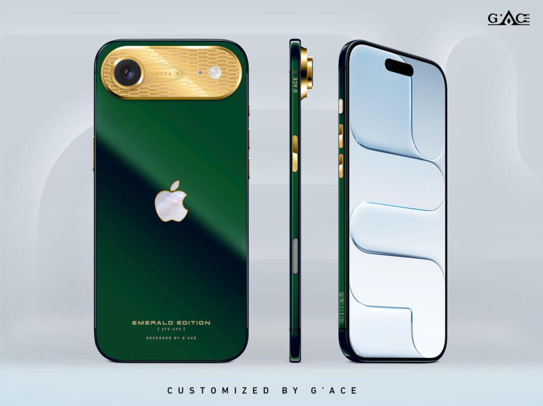 iPhone 17 Air Aurora Emerald DLC Mix Gold Au750 Limited 79 - HPC Luxury